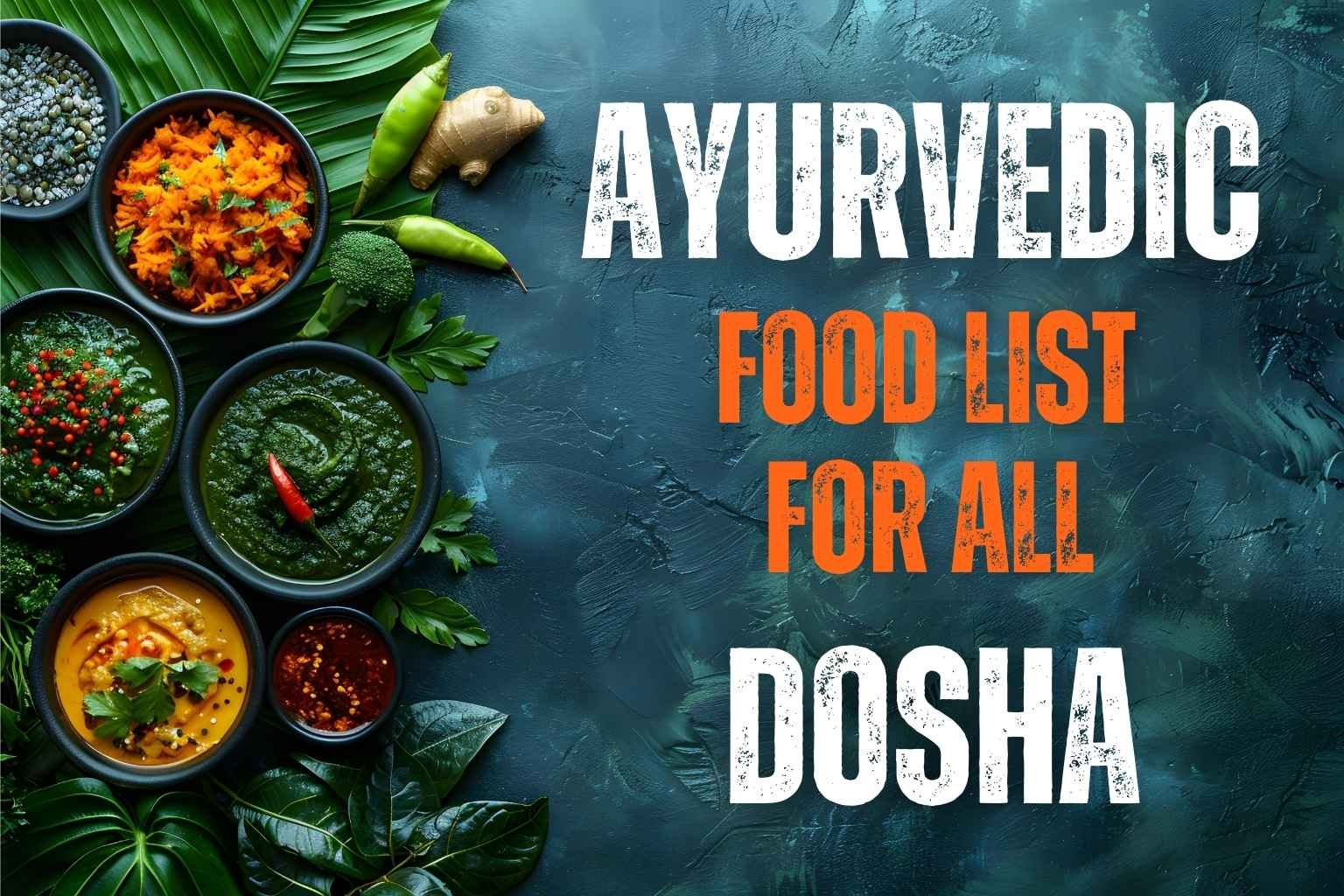 7 Essential Ayurvedic Food list to Balance Your Dosha – Things to be ...